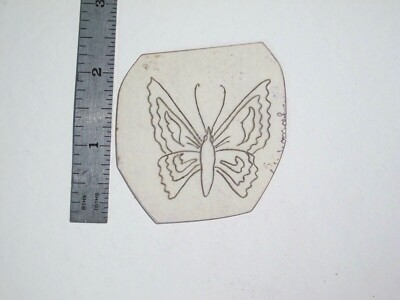 vtg 1960s 1970s Tattoo Flash acetate stencil Butterfly Moth signed BF2 ...