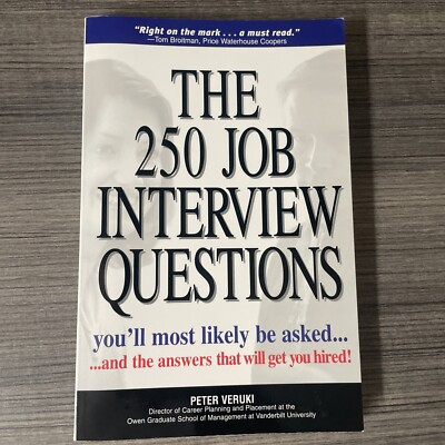 The 250 Job Interview Questions | eBay