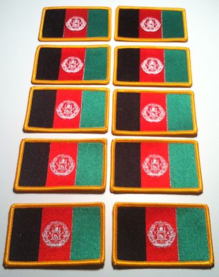 10 AFGHANISTAN Flag Patch W/ VELCRO® Brand fastener Military Afghan Emblem #7 | eBay