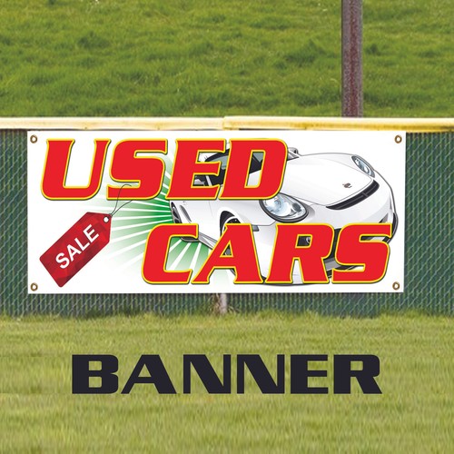 Used Car Sale Retail Auto Dealer Lot Advertising Art Décor Vinyl Banner ...