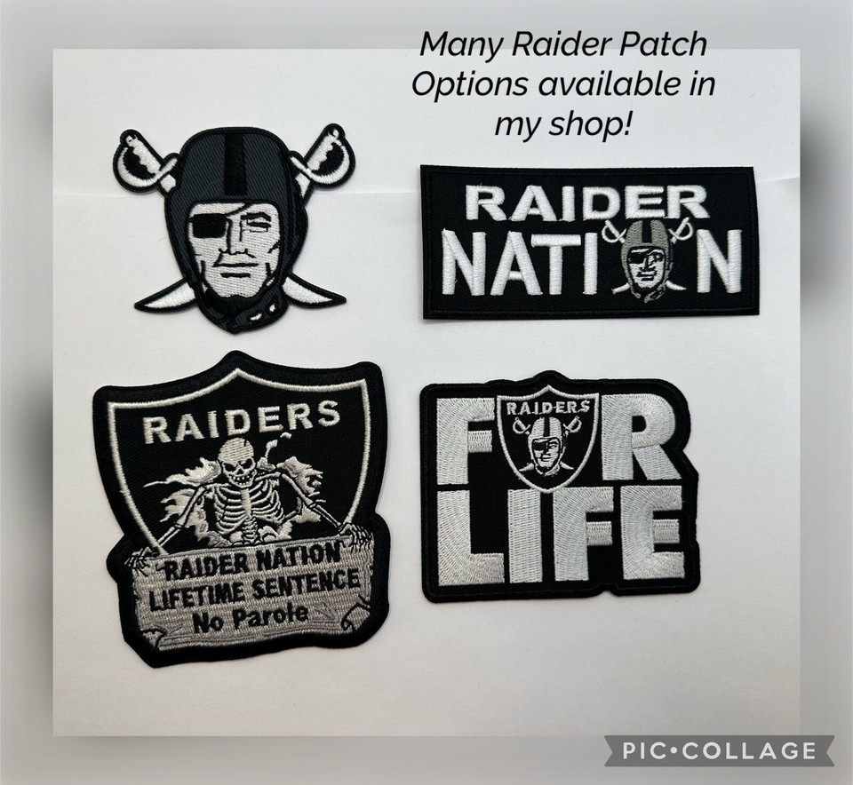 Las Vegas Raiders Patch Iron On Embroidered 4” | eBay