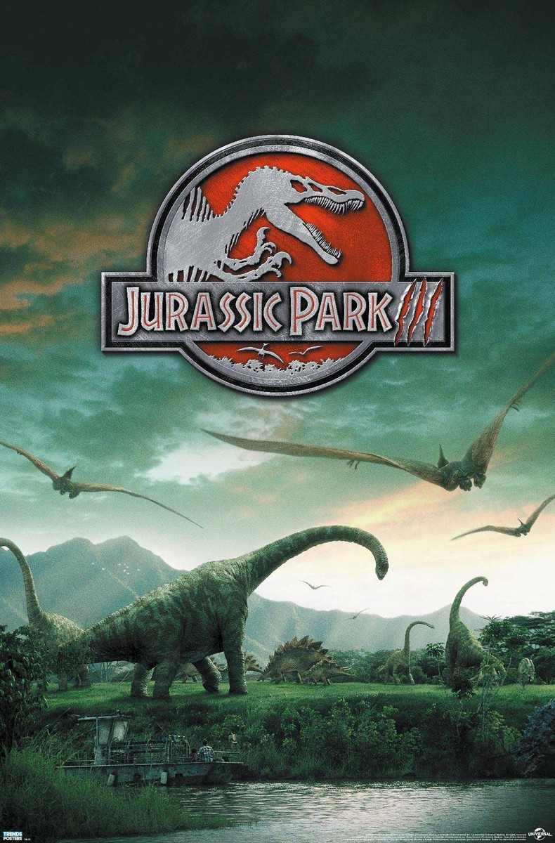 Jurassic Park 3 Poster Jurassic Park III 3D Wall Art Raw Finish