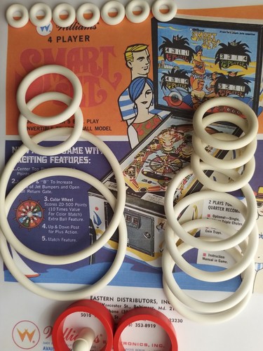 FLIPPER WILLIAMS-SMART SET-KIT ELASTIQUES-PINBALL RUBBER RING | eBay