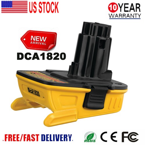For DEWALT DCA1820 18V to 20V Battery Adapter Converter Max Li-ion ...