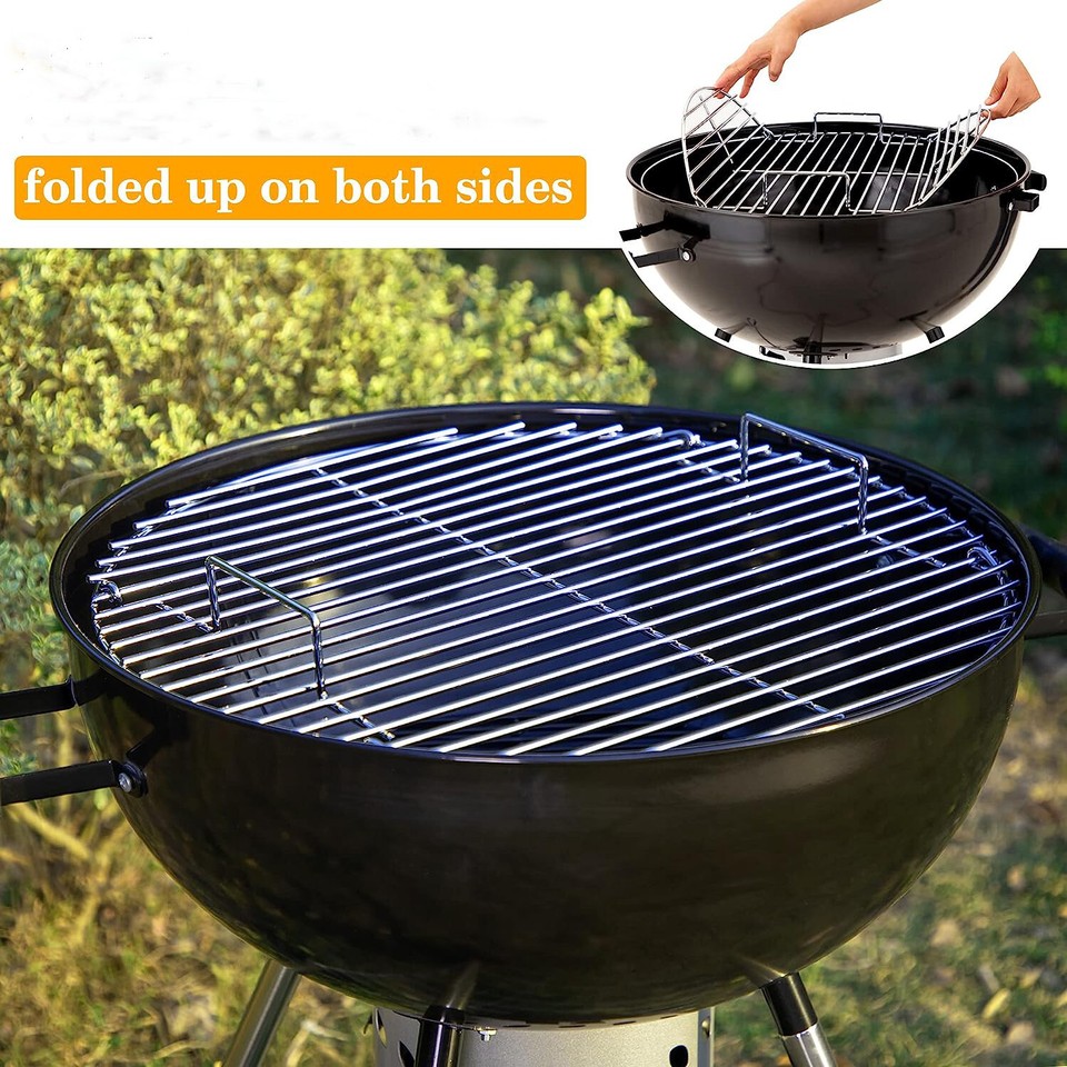 22-inch Kettle Charcoal BBQ Grill Premium Outdoor Patio Backyard ...