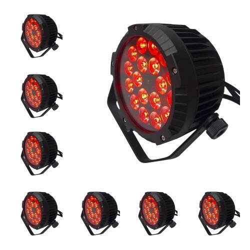 8pc/270W Waterproof RGBW LED Par Light DMX Stage Wash IP65 Outdoor par ...