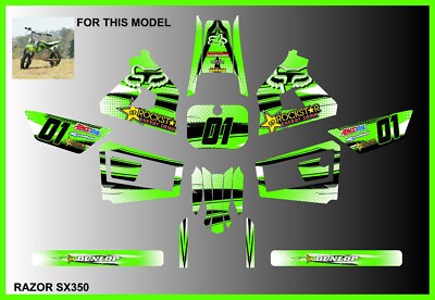 Razor SX350 NEW MODEL graphics kit decals THICK AND HIGH GLOSS | eBay