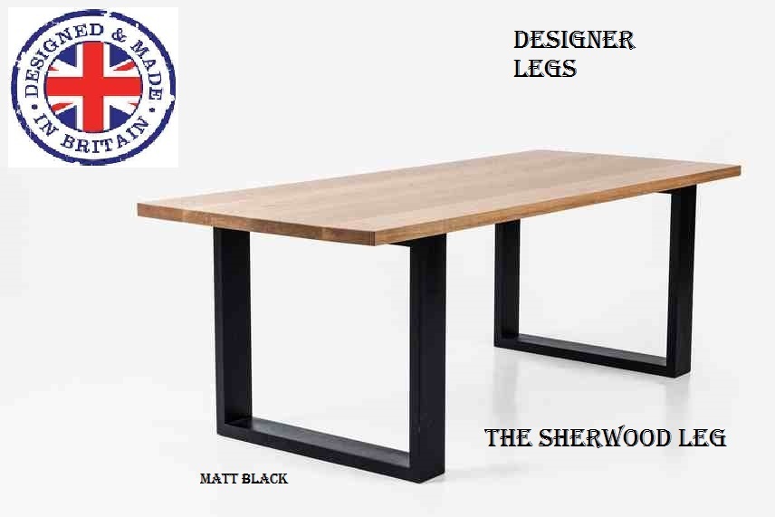 2x Table / Bench legs Designer Metal Steel Industrial "Sherwood Leg ...