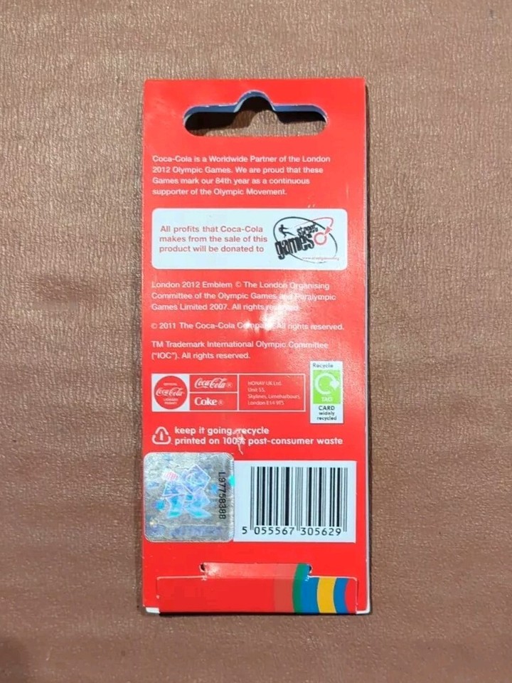 Coca Cola London 2012 Olympics Day 17 / Closing Ceremony Pin - attached ...
