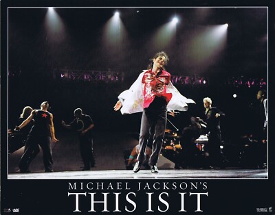MICHAEL JACKSON'S THIS IS IT Original Lobby Card 2 Very fine unused ...