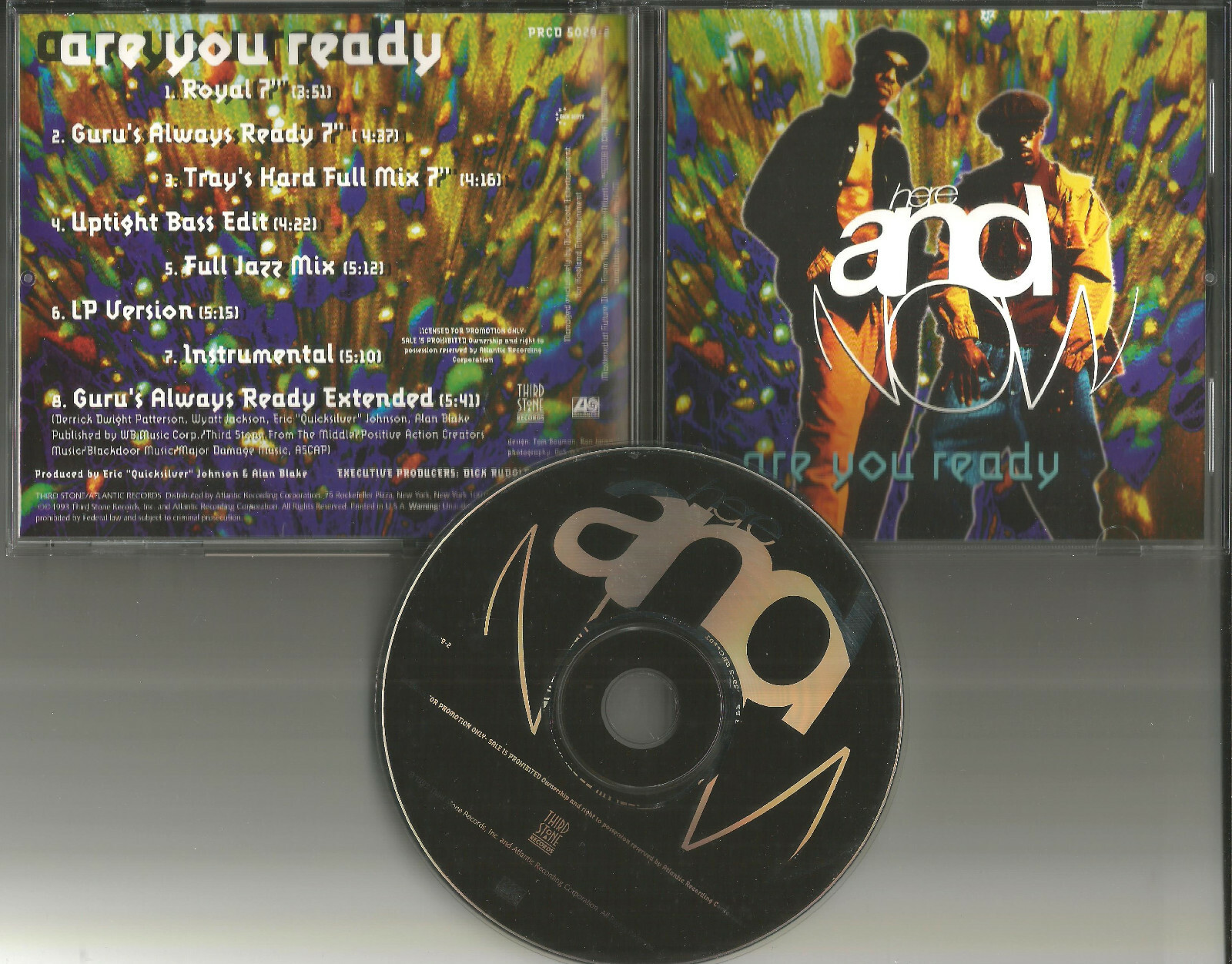 HERE AND NOW w/ GURU Are you ready 8TRX REMIXES & INSTRUMENTAL PROMO CD ...