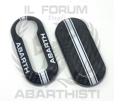Abarth Key Cover Carbon Exclusive 100% Hand Airbrushed - White | eBay