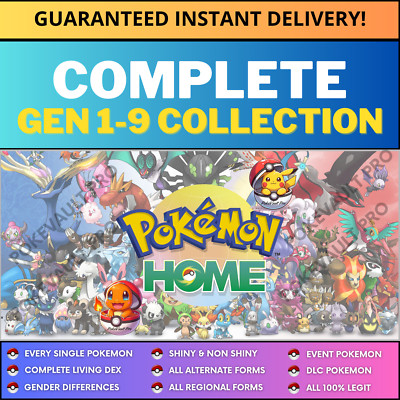 Pokemon Home National Pokedex Bundle – All 1025 Pokemon (Gen 1–9) | eBay