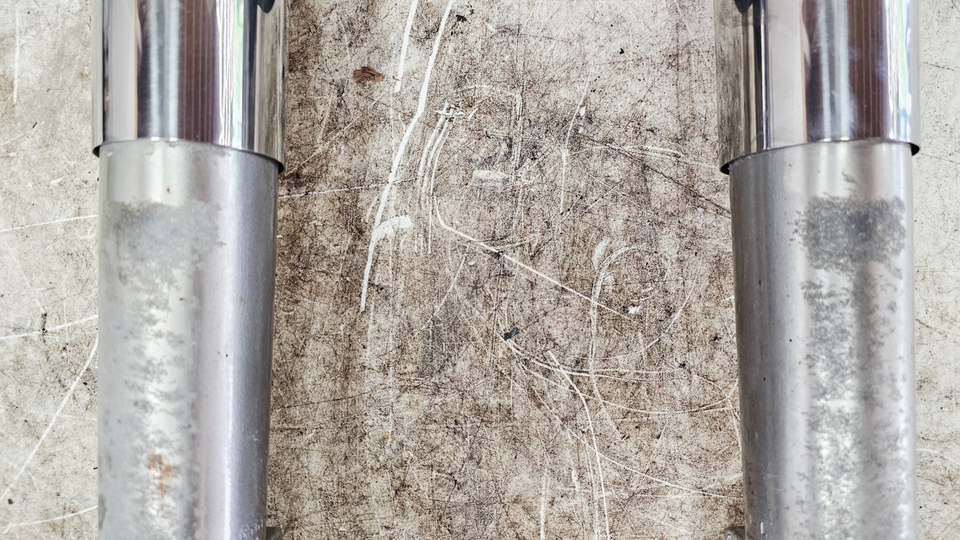 1996 HARLEY FLH ELECTRA GLIDE OEM HD Forks Front End Suspension Triple ...