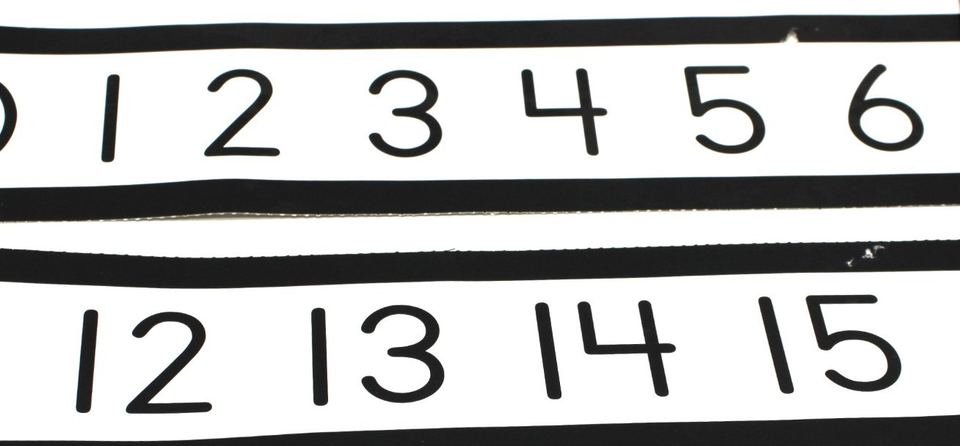 School Number Line Teacher Homeschool Bulletin Board Black 0-120 ...