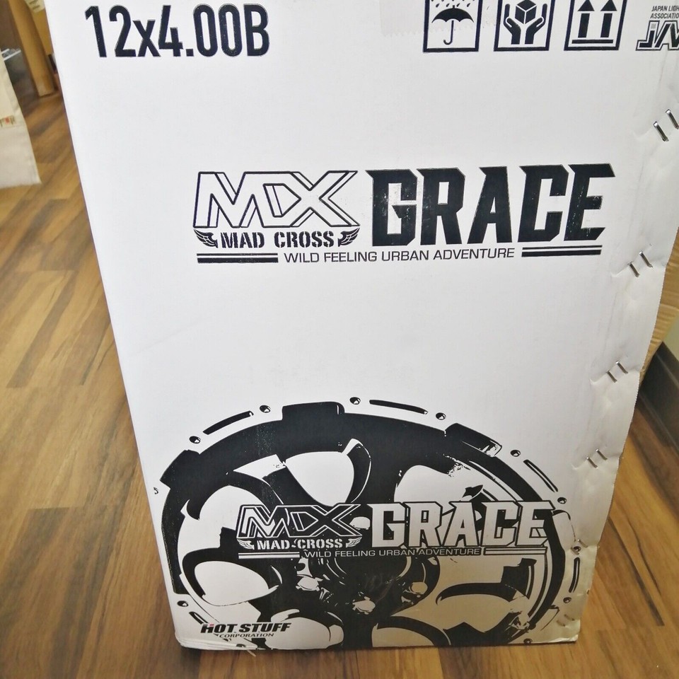 MAD CROSS GRACE (BRC/BK) 12inch Set of 4 wheels Acti Carry Hijet Sambar ...