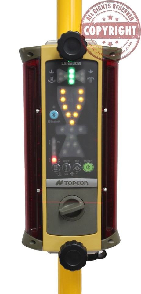 TOPCON LS-B200 MACHINE CONTROL LASER LEVEL RECEIVER,BACKHOE,SKID STEER ...