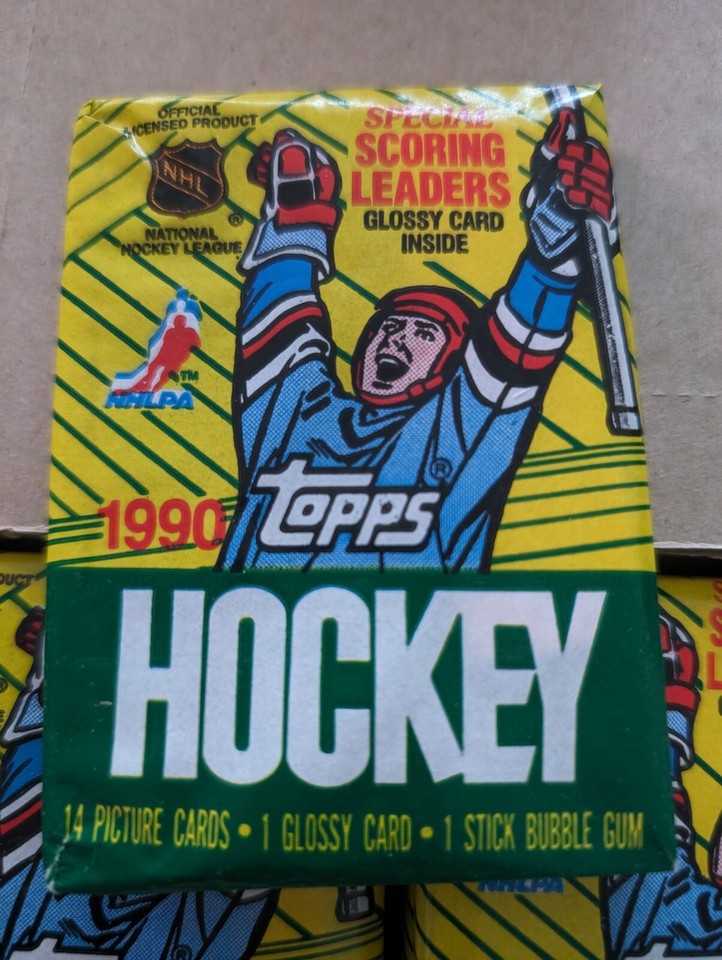 1990 Topps NHL Hockey Wax Packs, Gum Inside | eBay
