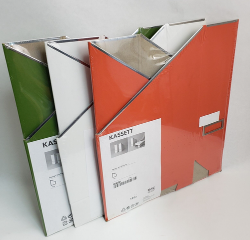 (6) Ikea Kassett Magazine Book File Holder Jon Karlsson 2 Holders/3 ...