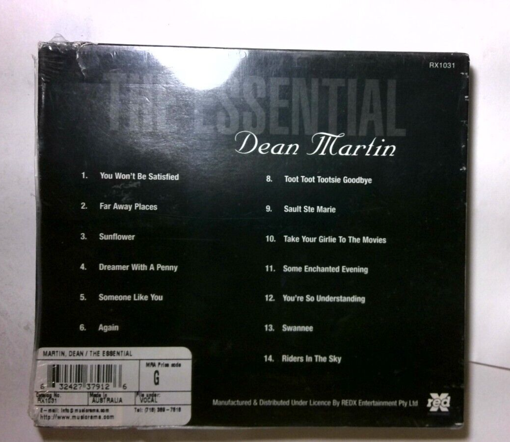 The Essential by Dean Martin (CD, May-1999, Red X) for sale online | eBay