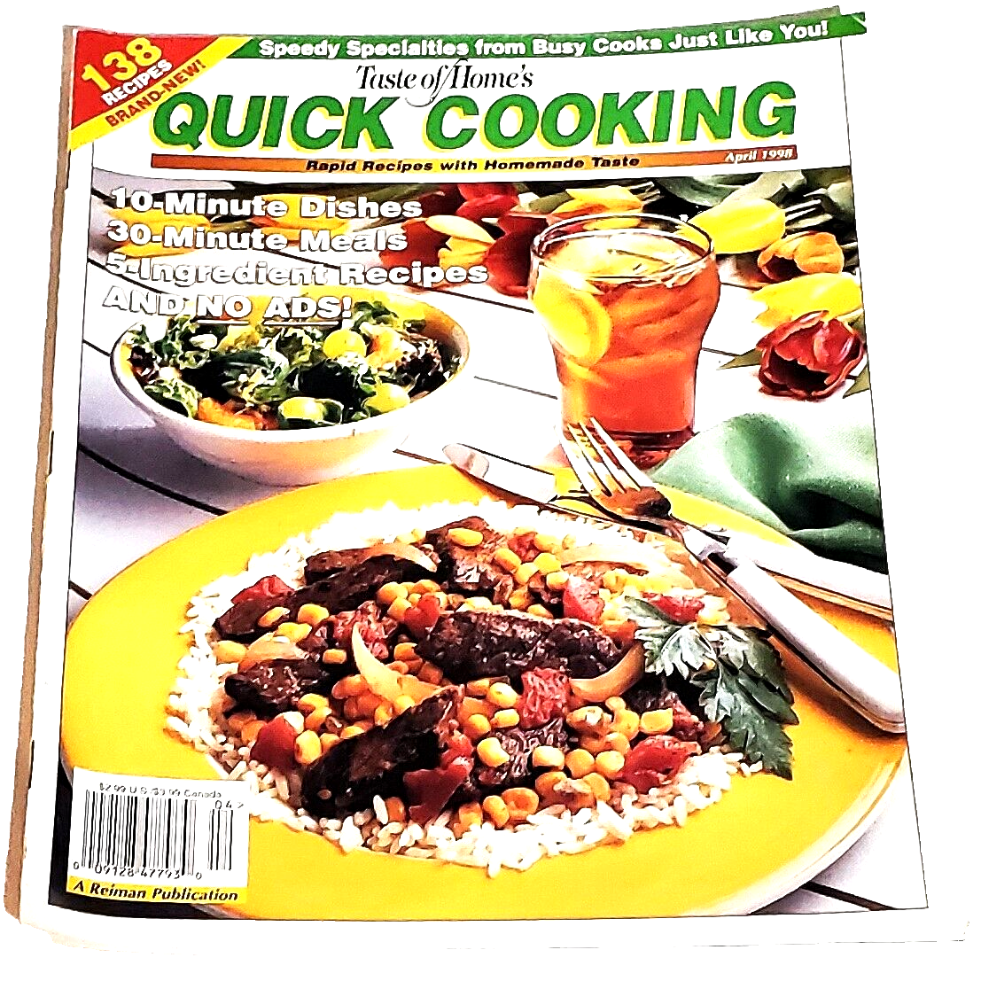 TASTE OF HOME'S QUICK COOKING MAGAZINE - 138 RECIPES - APRIL 1998 | eBay