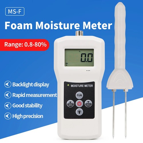 Handheld MS-F Pin Type Foam Moisture Meter Sensitive Probe Measuring ...