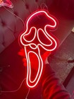 Scream Neon Sign, Ghost Neon Sign Bedroom, Scream Light Decor ...