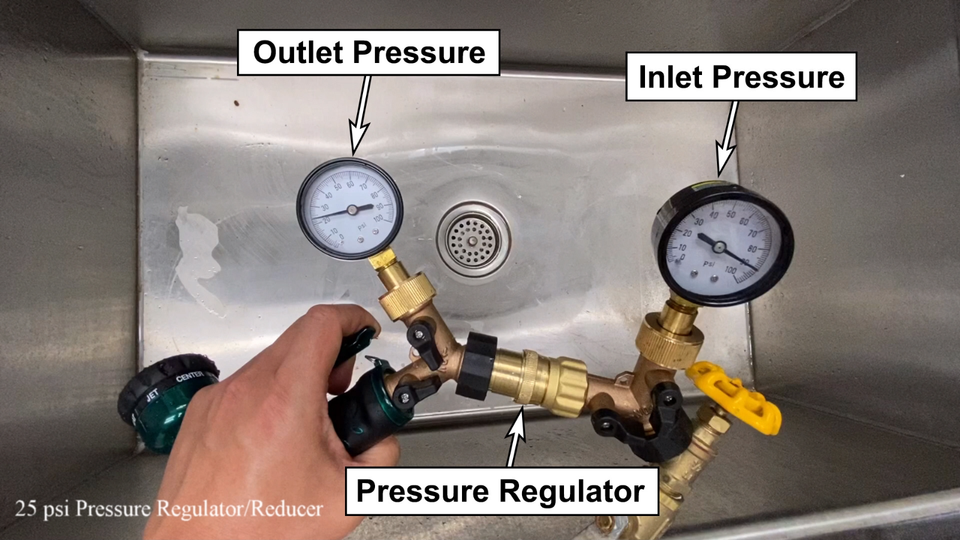 20-30 psi Pressure Reducer Regulator 3/4 inch Hose Thread Drip ...