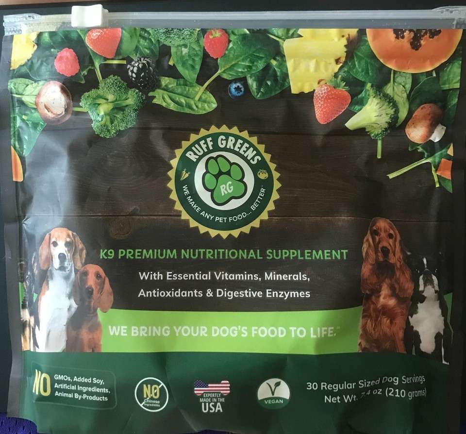 Ruff Greens Vitamin & Mineral Supplement, Nutritional Support for Dogs ...