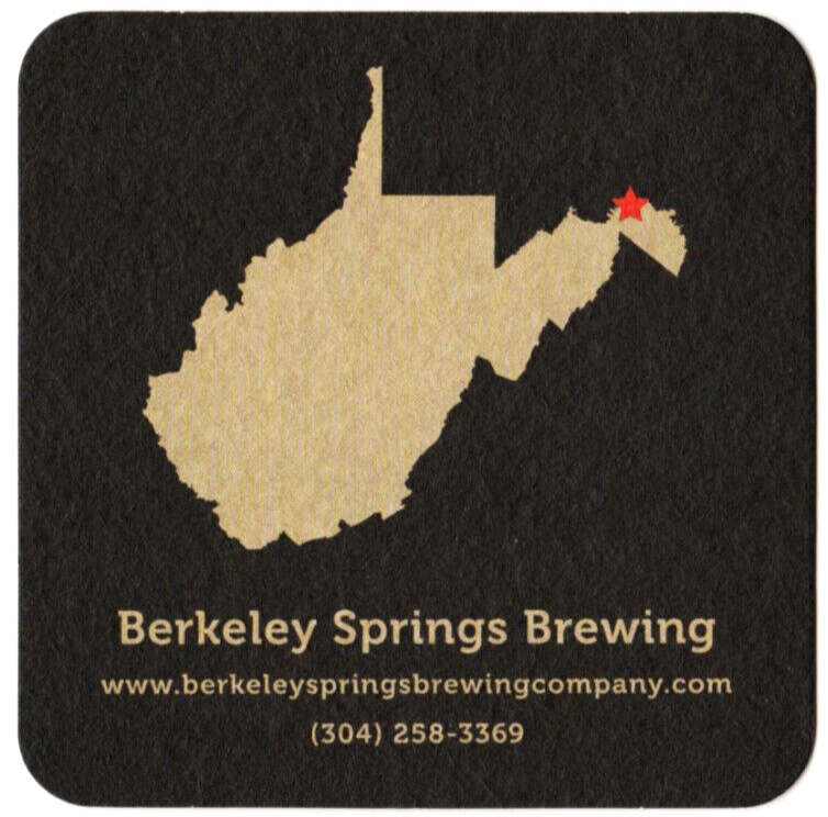 Berkeley Springs Brewing Co Beer Coaster Berkeley Springs WV | eBay