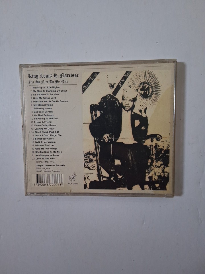 CD Compact Disc Gospel King Louis H. Narcisse It's So Nice to Be Nice ...