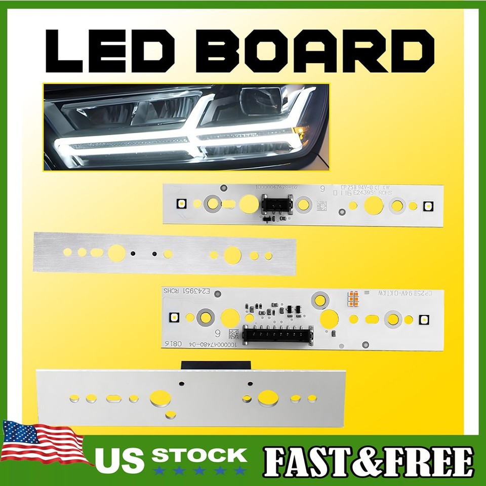 LED boards For Audi Q7 2017 2018 2019 LED Headlight DRL Light guide ...
