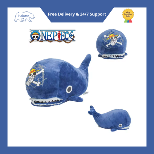 25cm One Piece Laboon Peluche Whale Luffy Plushie Plush Toy Stuffed ...