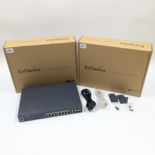 EnGenius Cloudswitch L2Plus 8 Full PoE w/2 Gigabit Ports (ECS1112FP ...