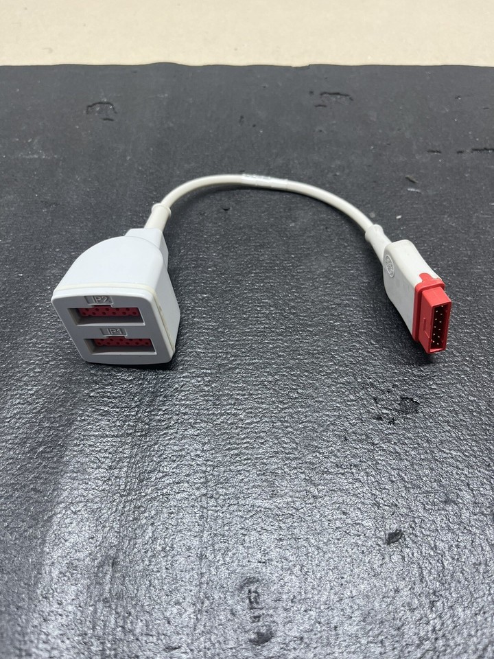 GE 2005772-001 Invasive Blood Pressure (IBP) Dual Adpater Cable With ...