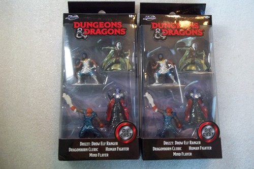Dungeons & Dragons Diecast Figures Jada Toys Two Sets - Drizzt: Drow ...