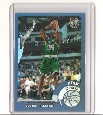 2002-03 Topps Chrome PAUL PIERCE Chrome Refractor Parallel #62 Boston ...