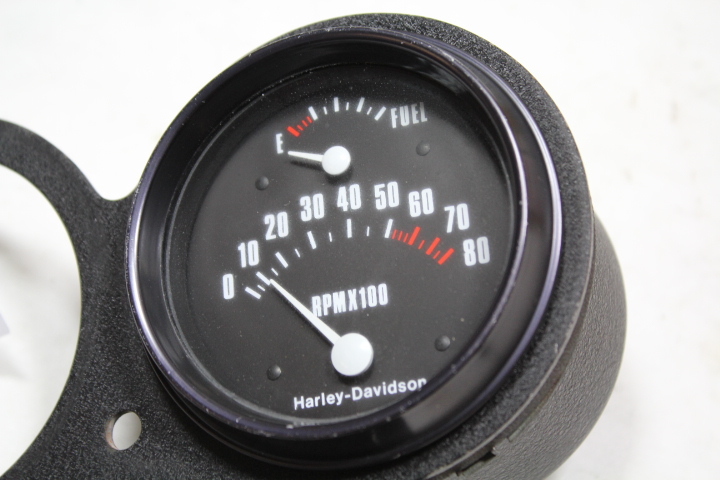 Harley FXR Police tach / gas gauge + mount FXRP FXRT FXRD tachometer ...