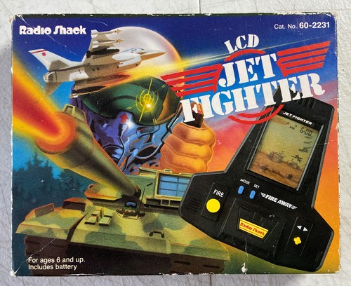 1990 LCD Radio Shack Tandy Jet Fighter Hand-held Video Game Tested ...
