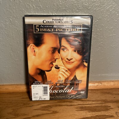 Chocolat (DVD, 2001) Johnny Depp Juliette Binoche Judi Dench Brand New ...