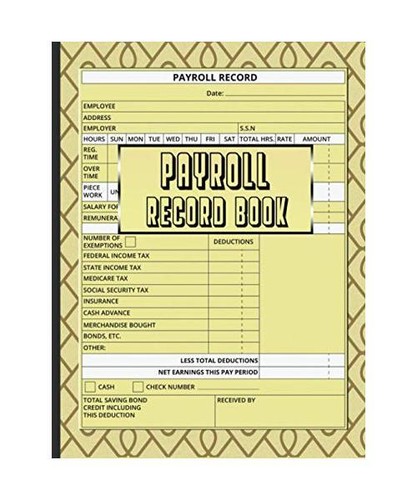 Payroll Record Book: Simple Employee Payroll Record Book for Small ...