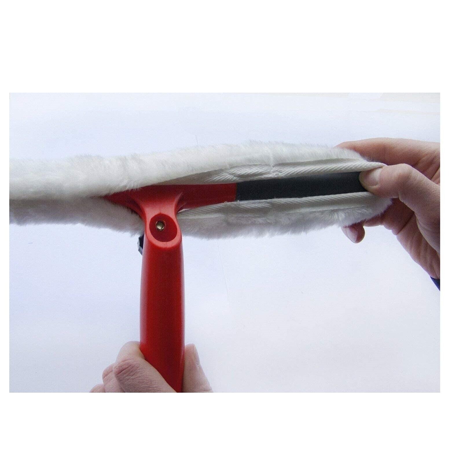 Extra Long Window Cleaning Kit Extendable Telescopic Squeegee Glass ...