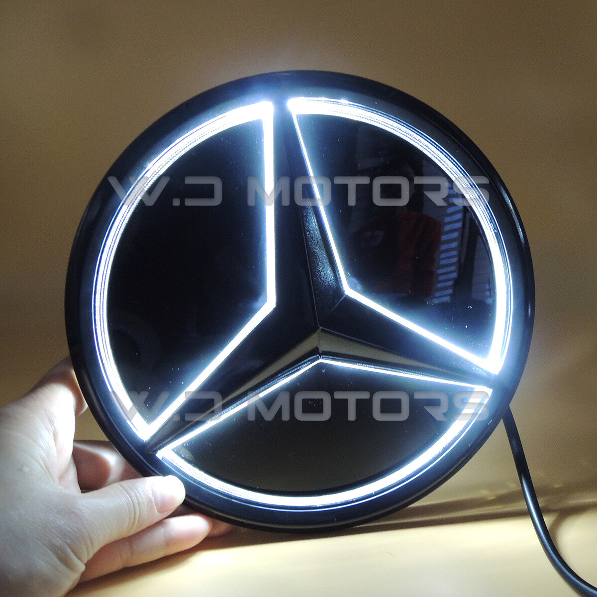 A GLA CLS CLA GLB C Class Led Grill Logo Badge Light For Mercedes-Benz ...
