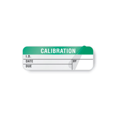 Calibration Labels • Small • Self-laminating • 1.5"W x 0.5"H 500 roll ...