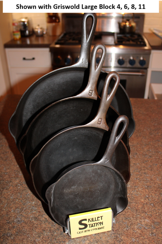 Griswold Wagner Lodge Cast Iron Skillet Pan Display Rack Holder | eBay