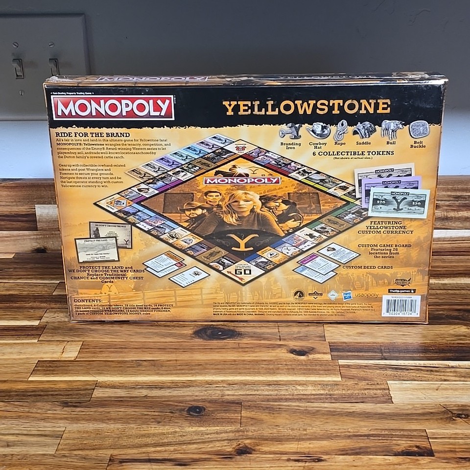 Monopoly Yellowstone Board Game 2022 Dutton Ranch SEALED Brand New | eBay
