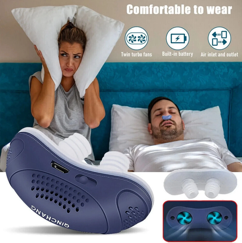 Sleep Stop Snore Apnea Aid Electric Anti Snoring Device Micro Noise ...