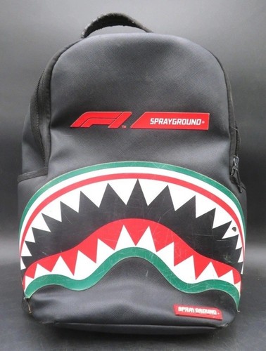 Unisex Sprayground Formula1 Official RaceTeam Shark Teeth Black Graphic ...