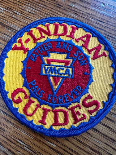YMCA Y-Indian Guides Patch Father and Son Pals Forever Red and Yellow ...