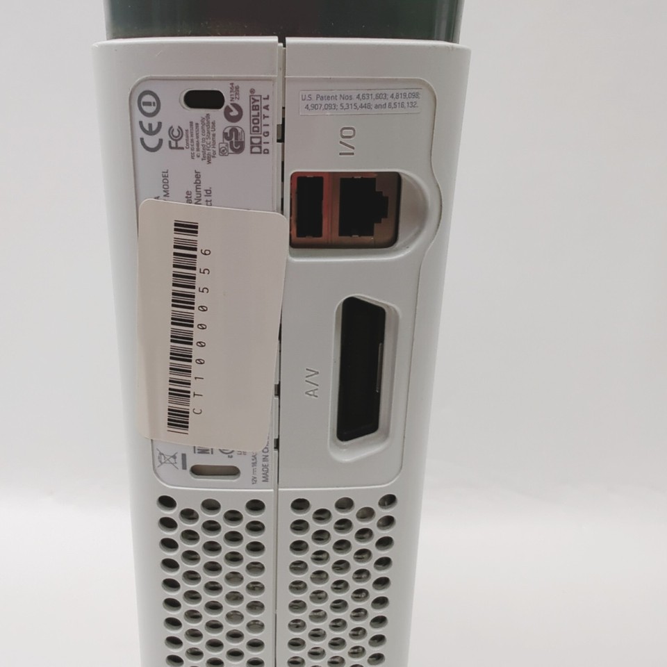 Xbox 360 Core Console 60GB AV White - Console & Cables NO Controller NO ...